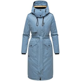 Navahoo Damen Wintermantel "Hokulanii", blau, Gr. L, Obermaterial: 100% Polyester, Futter: 100% Polyester, Wattierung: 100% Polyester, Ärmelfutter: