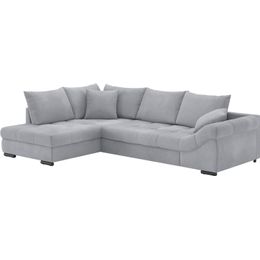 Ecksofa MR. COUCH, B:303cm H:86cm T:202cm, grau, Memphis (Grundgewebe - 100% Polyester; Nutzschicht- 90% Polyester / 10% Polyamide), Wohnzimmer,