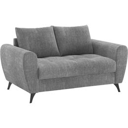 2-Sitzer MR. COUCH, B:160cm H:71cm T:90cm, grau, Dolce (100% Polyester), Sofas, "Blackburn II", Wahlweise mit Kaltschaumpolsterung bis 140 kg