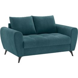 2-Sitzer MR. COUCH, B:160cm H:71cm T:90cm, blau, Memphis (Grundgewebe - 100% Polyester; Nutzschicht- 90% Polyester / 10% Polyamide), Sofas,
