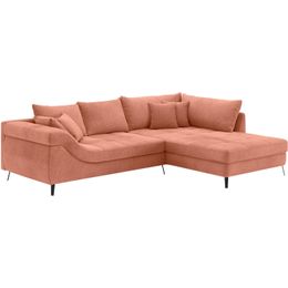 Ecksofa MR. COUCH, B:317cm H:98cm T:228cm, braun, Novaclean Avanti (100% Polyester), Wohnzimmer, Sofas, "Portofino, L-Form", Mit