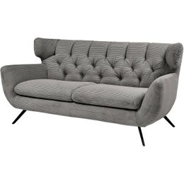 2,5-Sitzer 3C CANDY, B:200cm H:94cm T:95cm, grau, 88% Polyester, 12% Polyacryl, Sofas, "Beatrice, extravagantes Megasofa, bequem, Küchensofa", mit