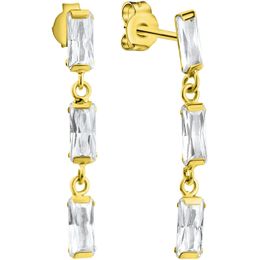 Firetti Damen Paar Ohrstecker "Schmuck Geschenk Gold 375 Ohrschmuck Ohrringe", Gelbgold 375, gold, Gelbgold 375, Ohrringe, mit Zirkonia (synth.)