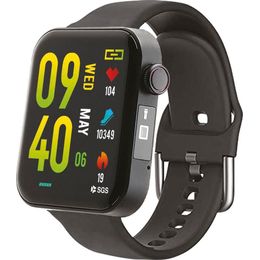 MediaShop Fitness-Tracker "Kendox LifeTracker", schwarz, Fitnesstracker, Die SmartWatch für alle Lebenslagen