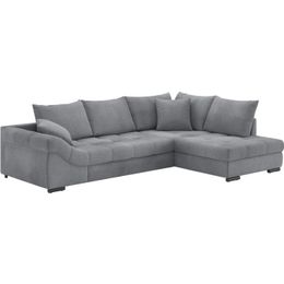 Ecksofa MR. COUCH, B:303cm H:86cm T:202cm, grau, Novaclean Avanti (100% Polyester), Wohnzimmer, Sofas, "Allegro DuraFlex, L-Form",