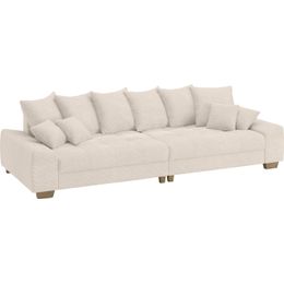 Big-Sofa MR. COUCH, B:300cm H:88cm T:118cm, beige, Stripes (92% Polyester / 8% Nylon), Sofas, "Nikita II", mit Kaltschaumpolsterung bis 140kg