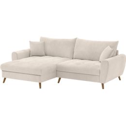 Ecksofa MR. COUCH, B:246cm H:71cm T:170cm, beige, Novaclean Avanti (100% Polyester), Wohnzimmer, Sofas, "Blackburn II, L-Form", Mit