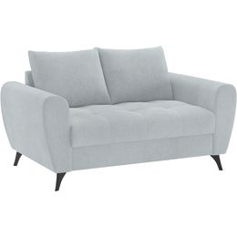 2-Sitzer MR. COUCH, B:160cm H:71cm T:90cm, grau, Novaclean Avanti (100% Polyester), Sofas, "Blackburn II", Mit Kaltschaumpolsterung bis 140 kg