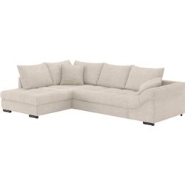 Ecksofa MR. COUCH, B:303cm H:86cm T:202cm, beige, Stripes (92% Polyester / 8% Nylon), Wohnzimmer, Sofas, "Allegro DuraFlex, L-Form",