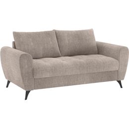 2,5-Sitzer MR. COUCH, B:180cm H:71cm T:90cm, grau, Dolce (100% Polyester), Sofas, "Blackburn II", Mit Kaltschaumpolsterung bis 140 kg belastbar