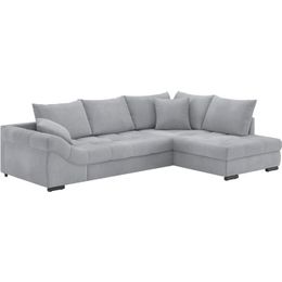 Ecksofa MR. COUCH, B:303cm H:86cm T:202cm, grau, Memphis (Grundgewebe - 100% Polyester; Nutzschicht- 90% Polyester / 10% Polyamide), Wohnzimmer,