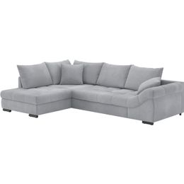 Ecksofa MR. COUCH, B:303cm H:86cm T:202cm, grau, Memphis (Grundgewebe - 100% Polyester; Nutzschicht- 90% Polyester / 10% Polyamide), Wohnzimmer,