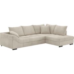 Ecksofa MR. COUCH, B:303cm H:86cm T:202cm, beige, Novaclean Avanti (100% Polyester), Wohnzimmer, Sofas, "Allegro, L-Form", mit