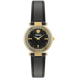 Versace Damen Quarzuhr "REVE", schwarz, Armbanduhren, Armbanduhr, Damenuhr, Saphirglas, Swiss Made, analog