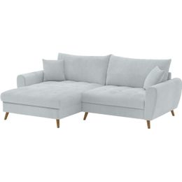 Ecksofa MR. COUCH, B:246cm H:71cm T:170cm, grau, Novaclean Avanti (100% Polyester), Wohnzimmer, Sofas, "Blackburn II, L-Form", Mit