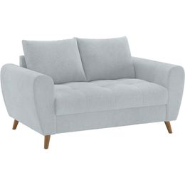 2-Sitzer MR. COUCH, B:160cm H:71cm T:90cm, grau, Novaclean Avanti (100% Polyester), Sofas, "Blackburn II", Wahlweise mit Kaltschaumpolsterung bis 140