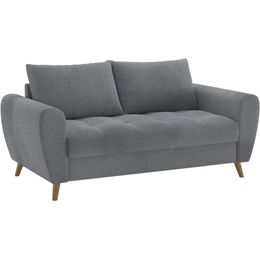 2,5-Sitzer MR. COUCH, B:180cm H:71cm T:90cm, grau, Novaclean Avanti (100% Polyester), Sofas, "Blackburn II", Wahlweise mit Kaltschaumpolsterung bis