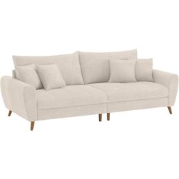 Big-Sofa MR. COUCH, B:260cm H:71cm T:108cm, beige, Stripes (92% Polyester / 8% Nylon), Sofas, "Blackburn II", Wahlweise mit Kaltschaumpolsterung bis