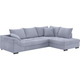 Ecksofa MR. COUCH, B:303cm H:86cm T:202cm, blau, Memphis (Grundgewebe - 100% Polyester; Nutzschicht- 90% Polyester / 10% Polyamide), Wohnzimmer,