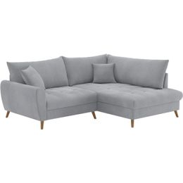 Ecksofa MR. COUCH, B:230cm H:71cm T:190cm, grau, Memphis (Grundgewebe - 100% Polyester; Nutzschicht- 90% Polyester / 10% Polyamide), Wohnzimmer,