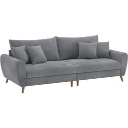 Big-Sofa MR. COUCH, B:260cm H:71cm T:108cm, grau, Novaclean Avanti (100% Polyester), Sofas, "Blackburn II", Mit Kaltschaumpolsterung bis 140 kg