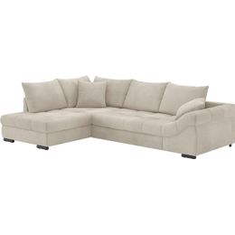 Ecksofa MR. COUCH, B:303cm H:86cm T:202cm, beige, Novaclean Avanti (100% Polyester), Wohnzimmer, Sofas, "Allegro, L-Form", mit