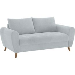2,5-Sitzer MR. COUCH, B:180cm H:71cm T:90cm, grau, Novaclean Avanti (100% Polyester), Sofas, "Blackburn II", Wahlweise mit Kaltschaumpolsterung bis