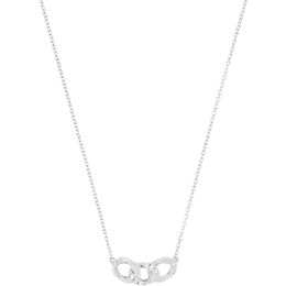 Amor Damen Kette mit Anhänger "2039103", Silber 925 (Sterlingsilber), L: 45, silber, Silber 925 (Sterlingsilber), Halsketten, mit Zirkonia (synth.)