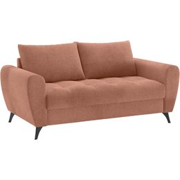 2,5-Sitzer MR. COUCH, B:180cm H:71cm T:90cm, braun, Novaclean Avanti (100% Polyester), Sofas, "Blackburn II", Wahlweise mit Kaltschaumpolsterung bis