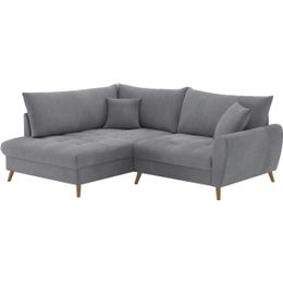 Ecksofa MR. COUCH, B:230cm H:71cm T:190cm, grau, Novaclean Avanti (100% Polyester), Wohnzimmer, Sofas, "Blackburn II, L-Form", Mit