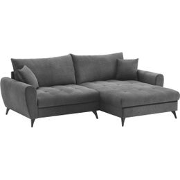 Ecksofa MR. COUCH, B:246cm H:71cm T:170cm, schwarz, Memphis (Grundgewebe - 100% Polyester; Nutzschicht- 90% Polyester / 10% Polyamide), Wohnzimmer,