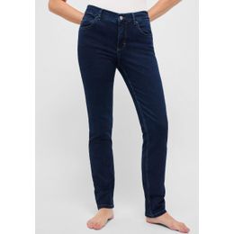 5-Pocket-Jeans Angels "CICI", Damen, Gr. 44, Länge 30, blau (schwarz indigo), Denim/Jeans, Obermaterial: 92% Baumwolle, 8% Elasthan, casual, slim fit, Jeans, aus sportivem Denim