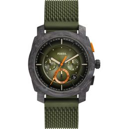 Fossil Analoguhr Herren Gr&ouml;&szlig;e One Size grau / khaki / orange