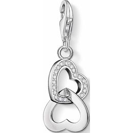 Thomas Sabo Anh&auml;nger 'Herz' Damen Gr&ouml;&szlig;e One Size silber / wei&szlig;