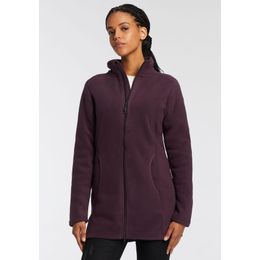 Fleecejacke Killtec "KOW 110 WMN FLC JCKT" Gr. 40, lila (pflaume), Damen, Fleece, Obermaterial: 100% Polyester, Jacken, in Extra-Länge