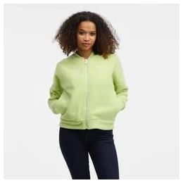 Sweatjacke Ragwear "DORON FLEECE", Damen, Gr. S (36), grün (pistachio), Fleece, Obermaterial: 100% Polyester, unifarben, casual, Rundhals, Langarm, Sweatjacken