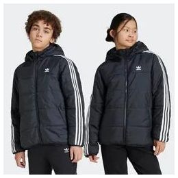 Outdoorjacke Adidas ORIGINALS "PADDED JACKET", Kinder, Gr. 128, schwarz, Obermaterial: 100% Polyester, sportlich, Jacken