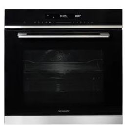 Hanseatic Backofen mit Mikrowelle "7NF30T0-E111E", silber (schwarz, silberfarben), B:59,5cm H:59,5cm T:56,5cm, Backöfen