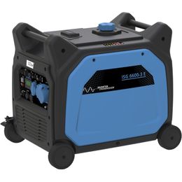 Güde Stromerzeuger GÜDE "Inverter »ISG 6600-3 E«", blau (blau, schwarz), B:76cm H:63cm T:53cm, Stromerzeuger