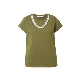 Studio Untold Shirt Damen Gr&ouml;&szlig;e M/L oliv / wei&szlig;