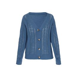 Sidona Knit Cardigan female Blue size XL