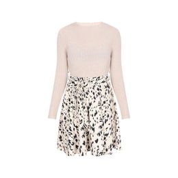 NAEMI Kleid Damen Größe 42 beige / schwarz Winterkleid