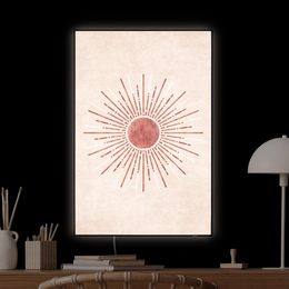 LED-Wechselbild Boho Sonne I