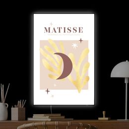 LED-Wechselbild Matisse Interpretation - Mond und Sterne