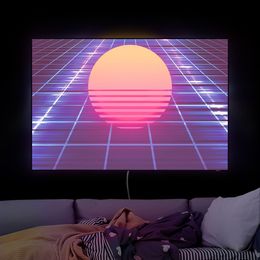 LED-Wechselbild Retro Video mit Kreis