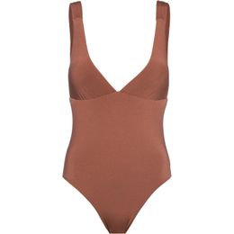 Roxy Silky Island Badeanzug Damen - braun - Gr. L - Polyamid/Elastan
