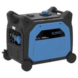 Güde Stromerzeuger GÜDE "Inverter »ISG 6600-3 E«", blau (blau, schwarz), B:76cm H:63cm T:53cm, Stromerzeuger