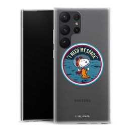DeinDesign Galaxy S23 Ultra Handy Silikon H&uuml;lle Case transparent Handyh&uuml;lle Peanuts Weltall Snoopy Silikon Case