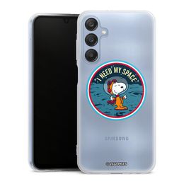 DeinDesign Galaxy A25 5G Handy Silikon H&uuml;lle Case transparent Handyh&uuml;lle Peanuts Weltall Snoopy Silikon Case