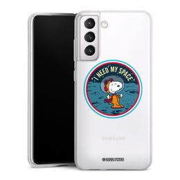 DeinDesign Galaxy S21 FE 5G Handy Silikon H&uuml;lle Case transparent Handyh&uuml;lle Peanuts Weltall Snoopy Silikon Case